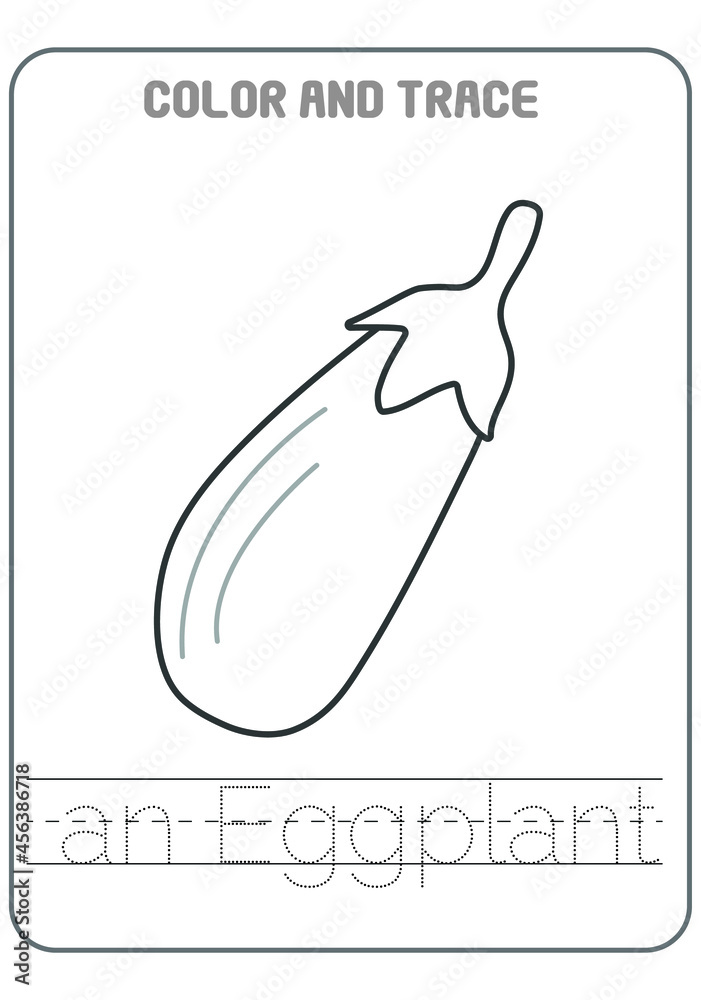 Vector de Stock coloring pages vegetables worksheets printable ...