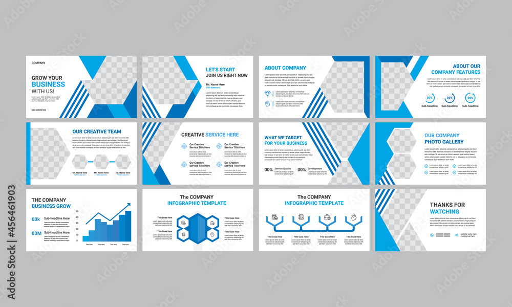 Business Slide presentation layout design Template with cover use for ...