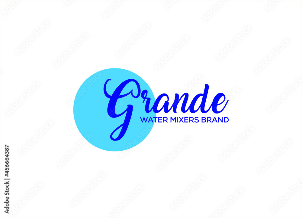 Grande Logo or Icon Design Vector Image Template Stock Vector | Adobe Stock