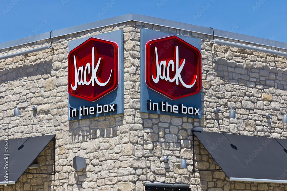 Jack-In-The-Box Fast Food Restaurant. Jack-In-The-Box is famous for its ...