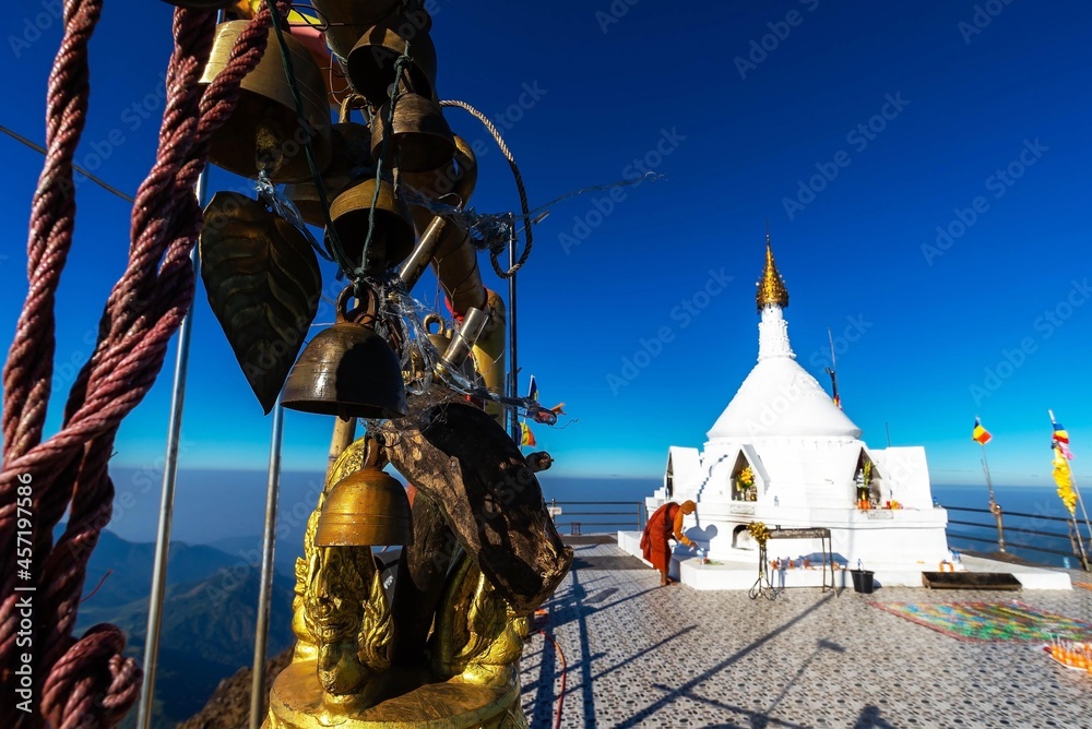 Mulayit Taung. Top view point from temple in Myanmar. Mulayit Wildlife ...