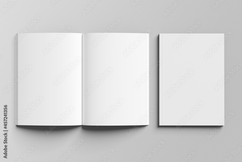 Blank Magazine Mockup Stock Illustration | Adobe Stock