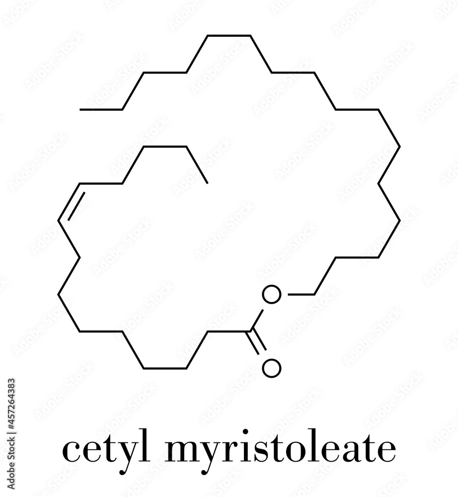 Cetyl myristoleate food supplement molecule. Cetylated fatty acid that ...