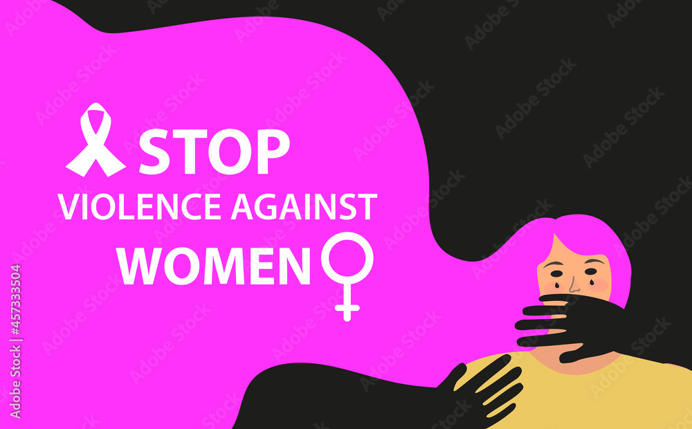 International day for the elimination of violence against women. Woman ...