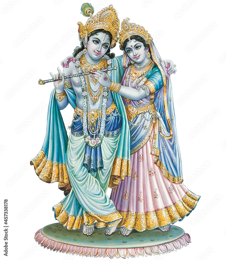 Indian God Radhakrishna, Lord Krishna, Indian Mythological Images Stock ...
