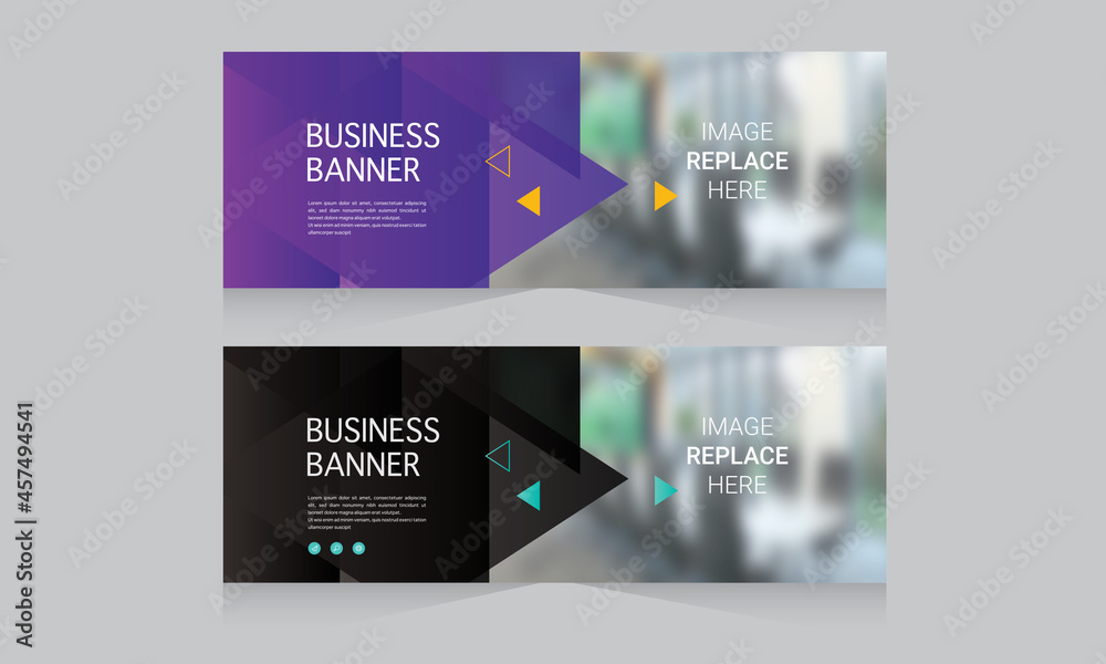 professional corporate business banner design Stock Vector | Adobe Stock