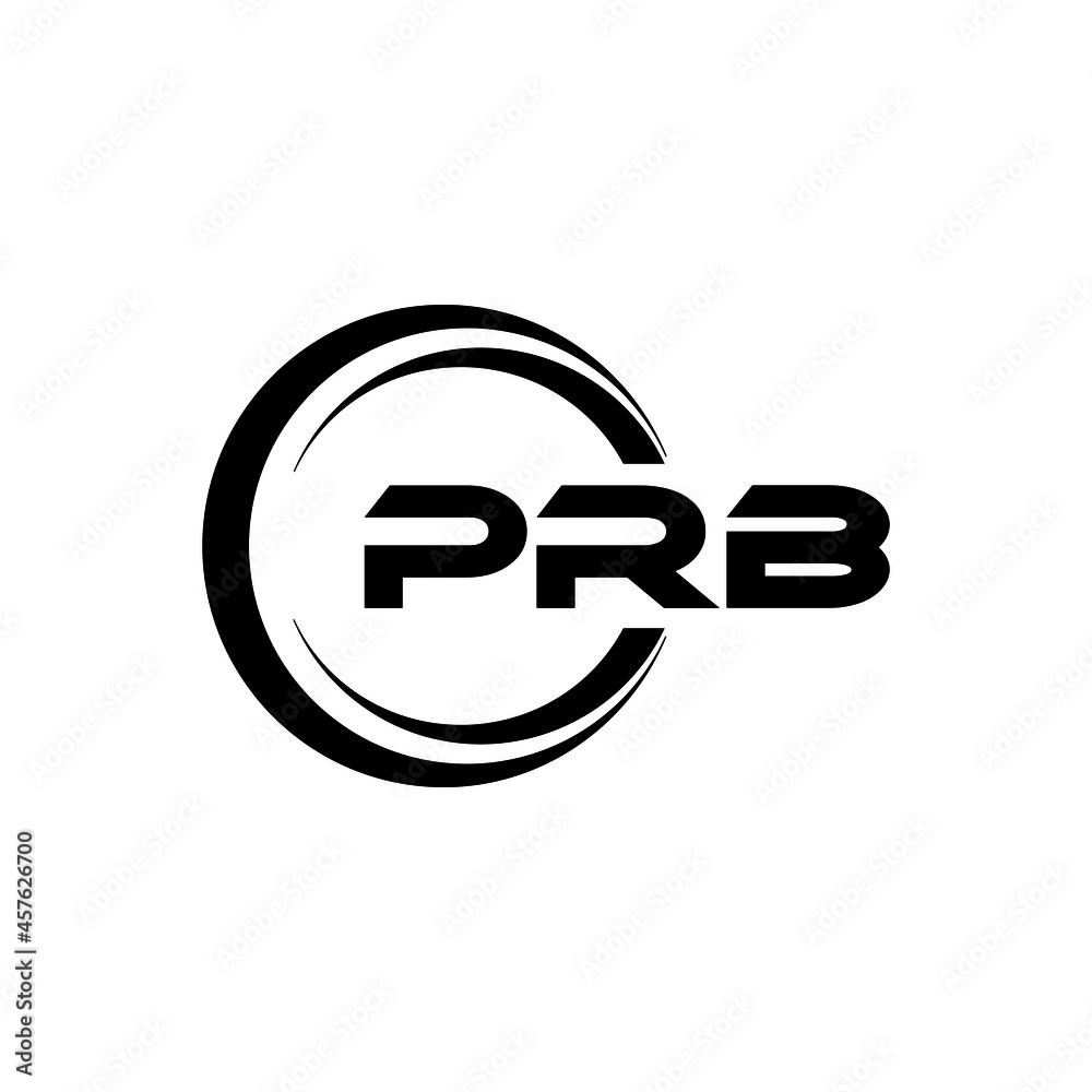 Stock-Vektorgrafik „PRB letter logo design with white background in ...