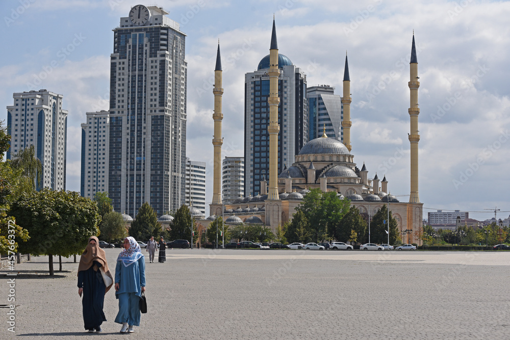 Main mosque of the Chechen Republic - Akhmad Kadyrov Mosque (officially ...