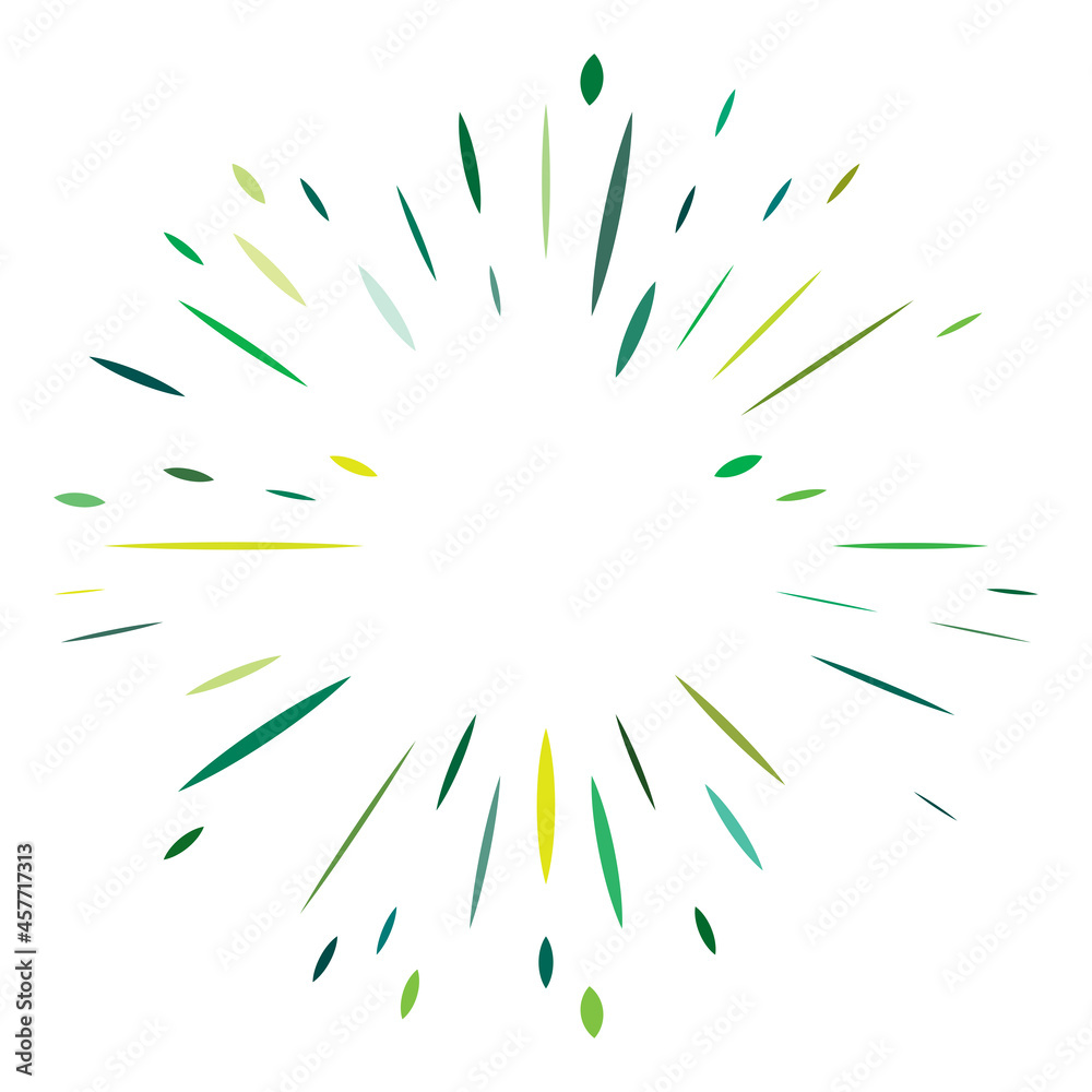 Radial, radiating lines. Radiation, explosion, twinkle, glare and glint ...