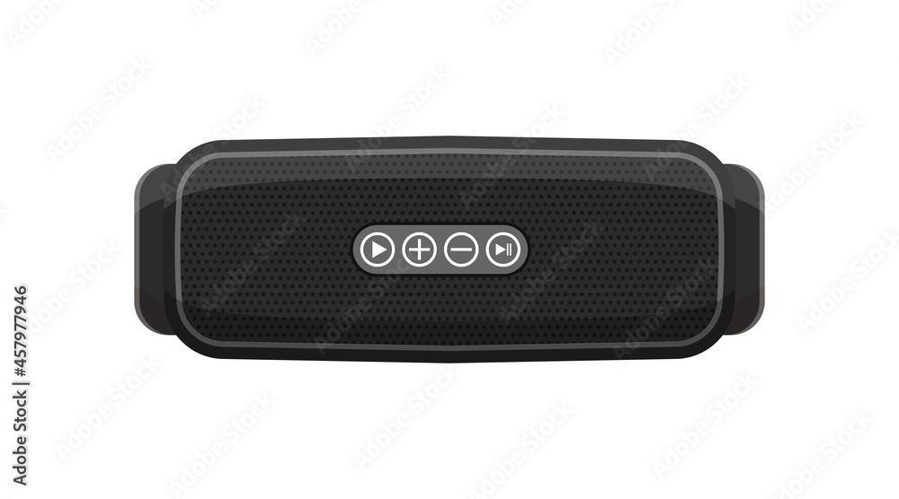 Portable wireless speaker for music. Smart device for audio and radio ...