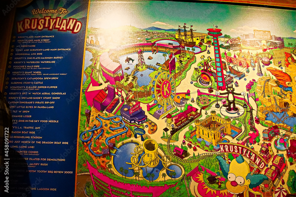 Foto de Stock Los Angeles.CA/USA - Oct 29,2018 : "Krustyland The ...