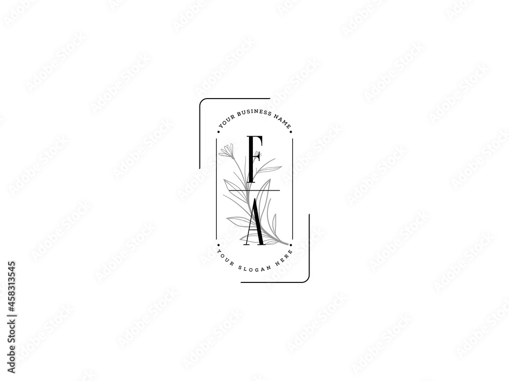 initial letter FA logo, Letter f a f a logo design vector illustration ...