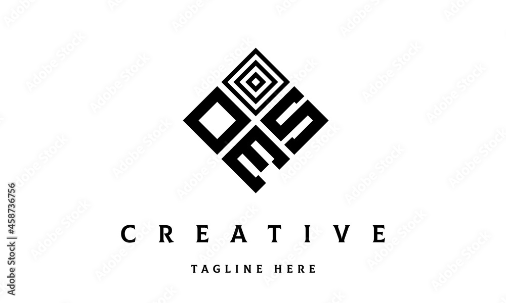 OSE rectangle three latter logo vector Stock Vector | Adobe Stock