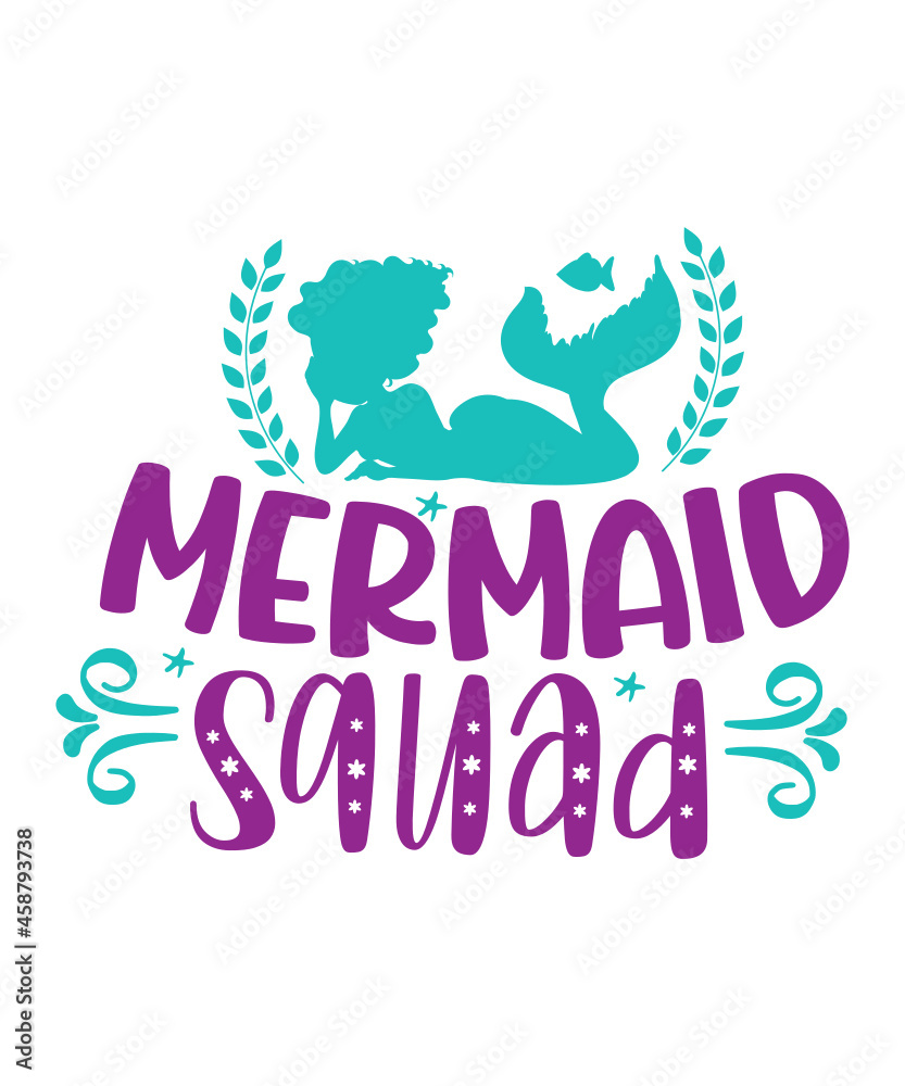 Mermaid Svg Bundle,Mermaid Svg,Give Me Vitamin Sea Svg,Birthday Girl ...