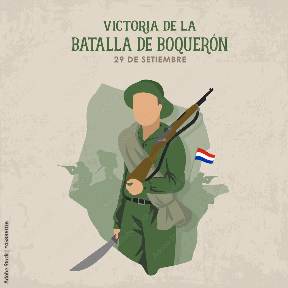 VECTORS. Victoria de la Batalla de Boquerón, Boqueron Battle Victory ...