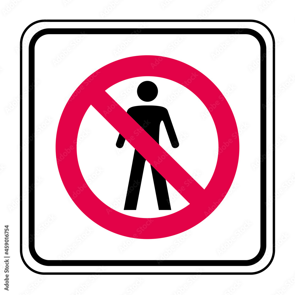 Logo interdit au public. Stock Vector | Adobe Stock