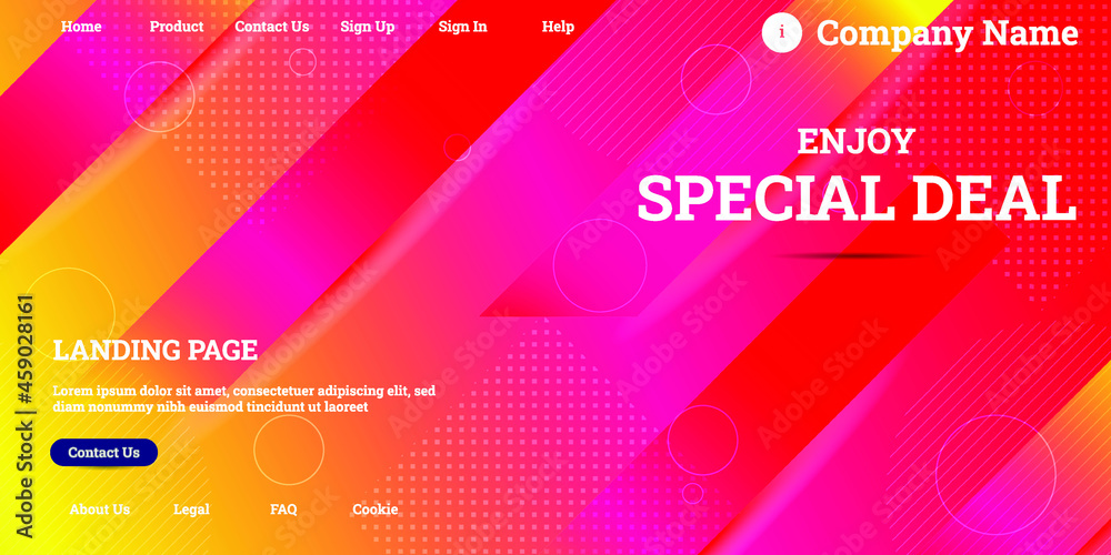 Editable abstract website background with attractive pink gradient mesh ...
