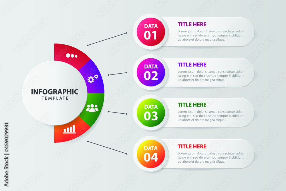 Infographic design set can be used for workflow layout, diagram, report ...