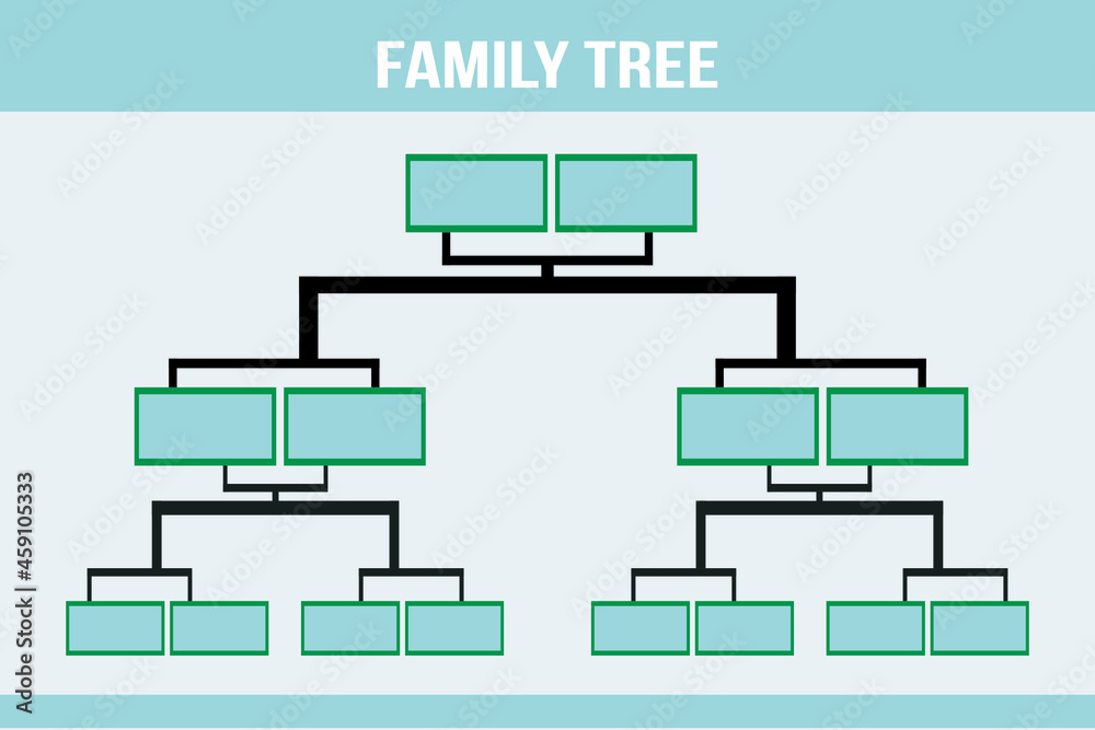 Family Tree info-graphic vector illustration. Genealogical concept ...