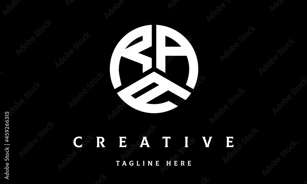 RAA circle three letter logo vector Stock Vector | Adobe Stock