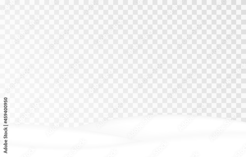 Vector snowy land on isolated transparent background. Snowdrift PNG ...