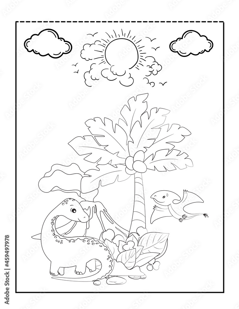 Dinosaurs coloring page, Dinosaur pictures to color and print ...