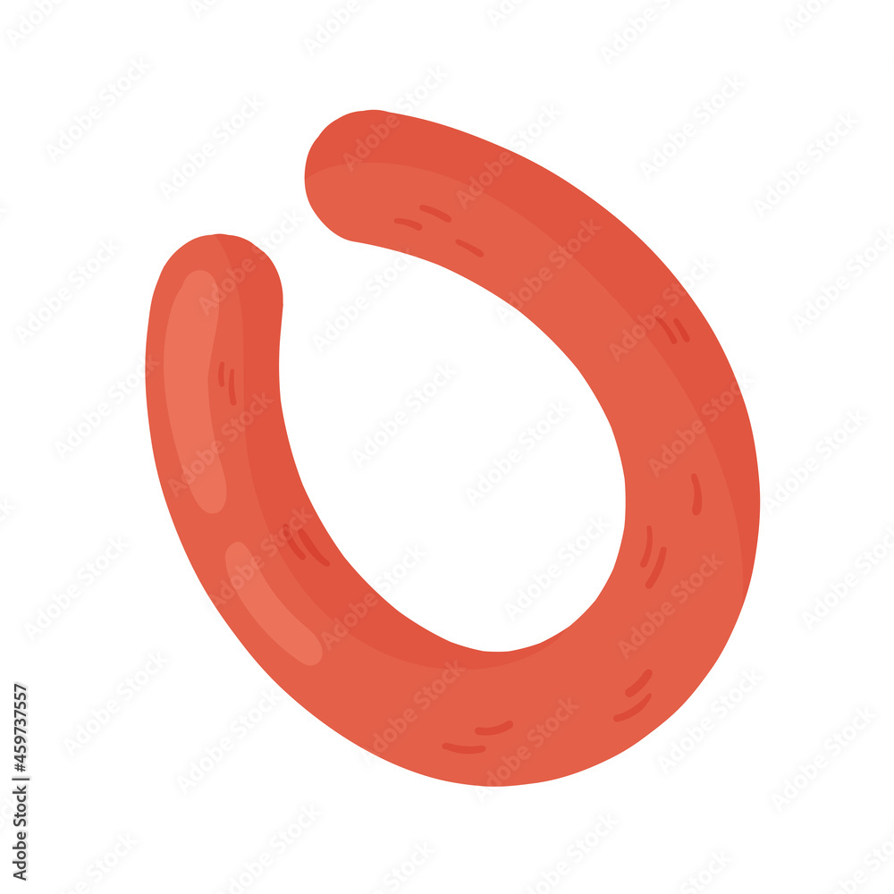 Image vectorielle Stock Sausage product for butcher shop menu, meat ...