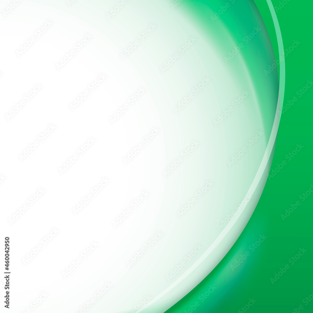 Emerald green curve frame template vector Stock Vector | Adobe Stock