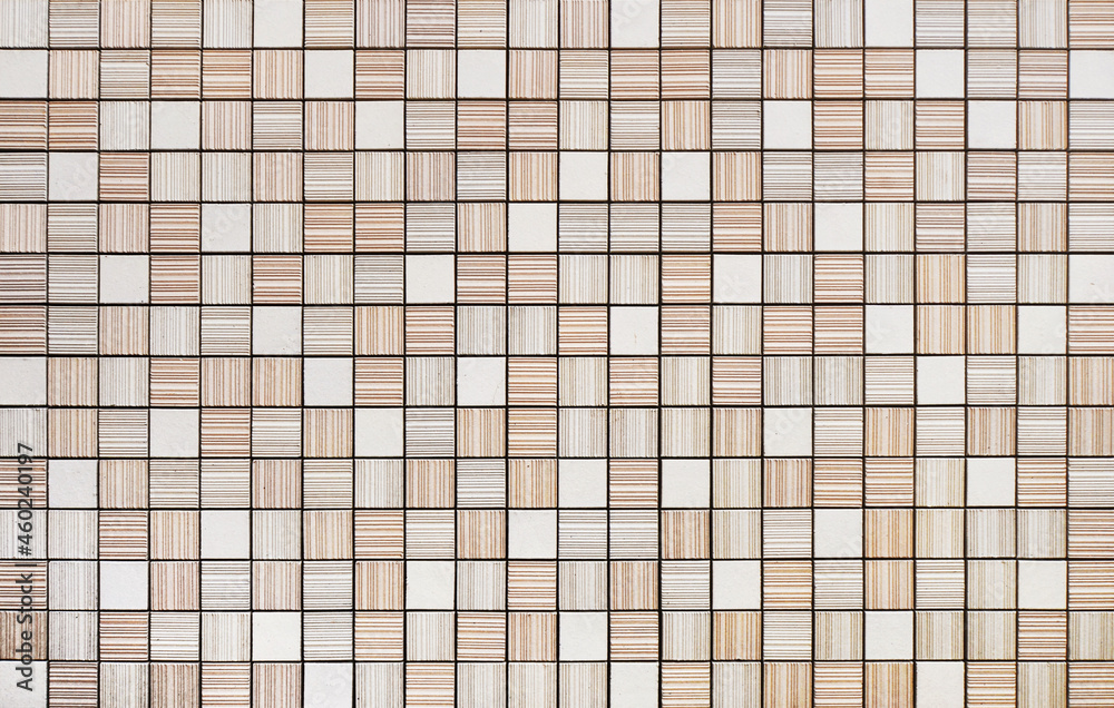 Brick mosaic tile texture background. Modern luxury square tile wall ...