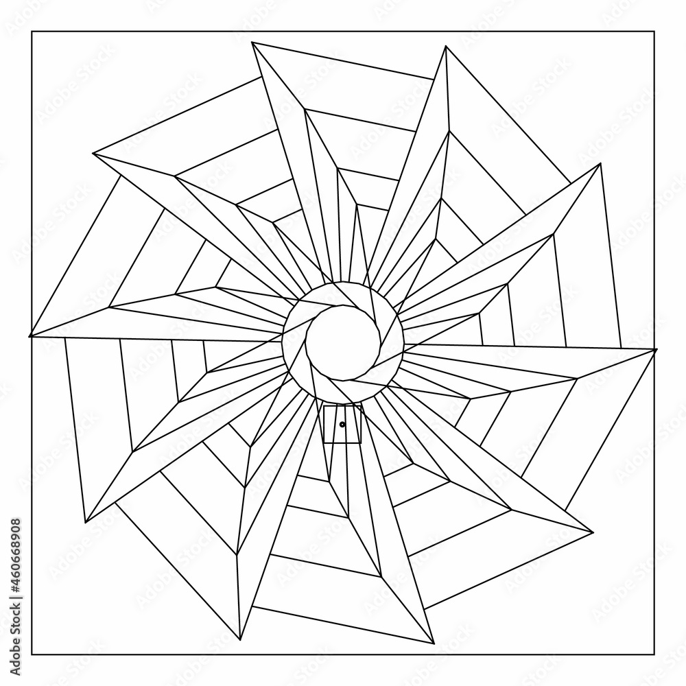 Simple Mandala Designs to color. Easy coloring pages for seniors ...