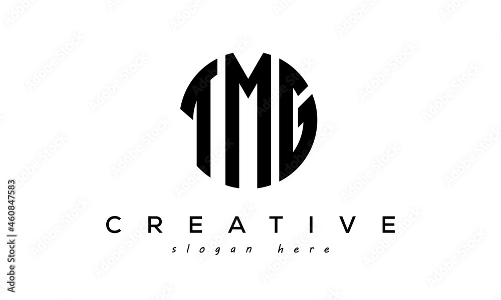 Letter TMG creative circle logo design vector Stock Vector | Adobe Stock
