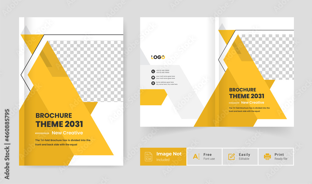 Corporate brochure cover page annual report book cover business profile ...