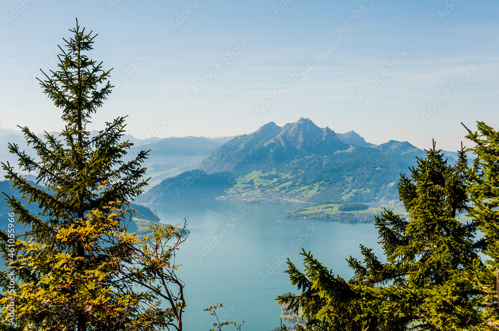 Rigi, Weggis, Vierwaldstättersee, Pilatus, Bürgenstock, See, Rigi ...