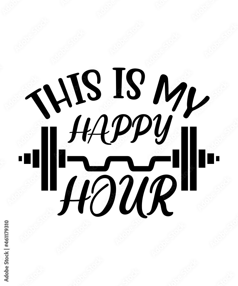 Vector de Stock Workout SVG Bundle, Gym Motivation Svg, Gym Quotes Svg ...