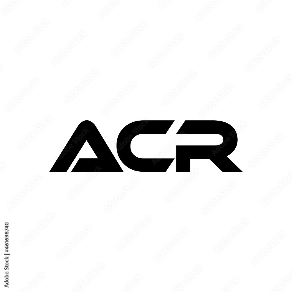 ACR letter logo design with white background in illustrator, vector ...