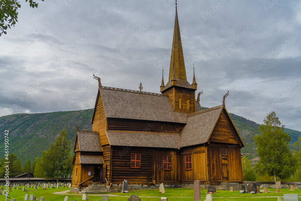 Magnificent medieval wooden stave churches all around Norway mostly ...