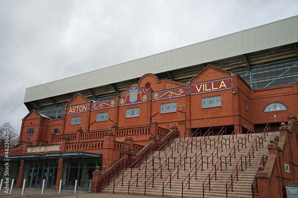 Exterior architecture and building design at Villa park football ...