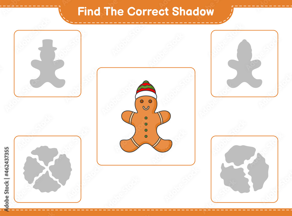 Find the correct shadow. Find and match the correct shadow of ...