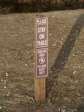 Stay On Pathway Sign Free Stock Photo - Public Domain Pictures