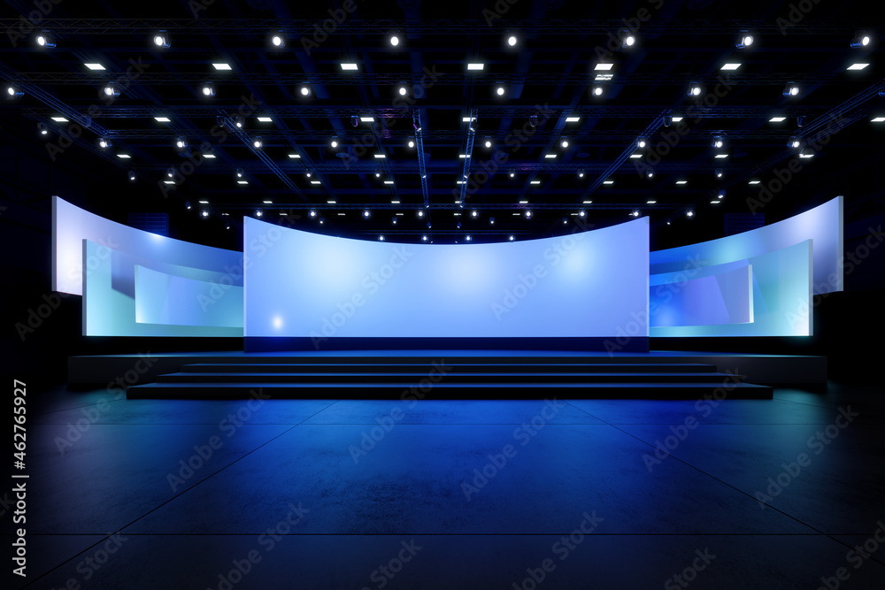 Empty stage Design for mockup and Corporate identity,Display.Platform ...