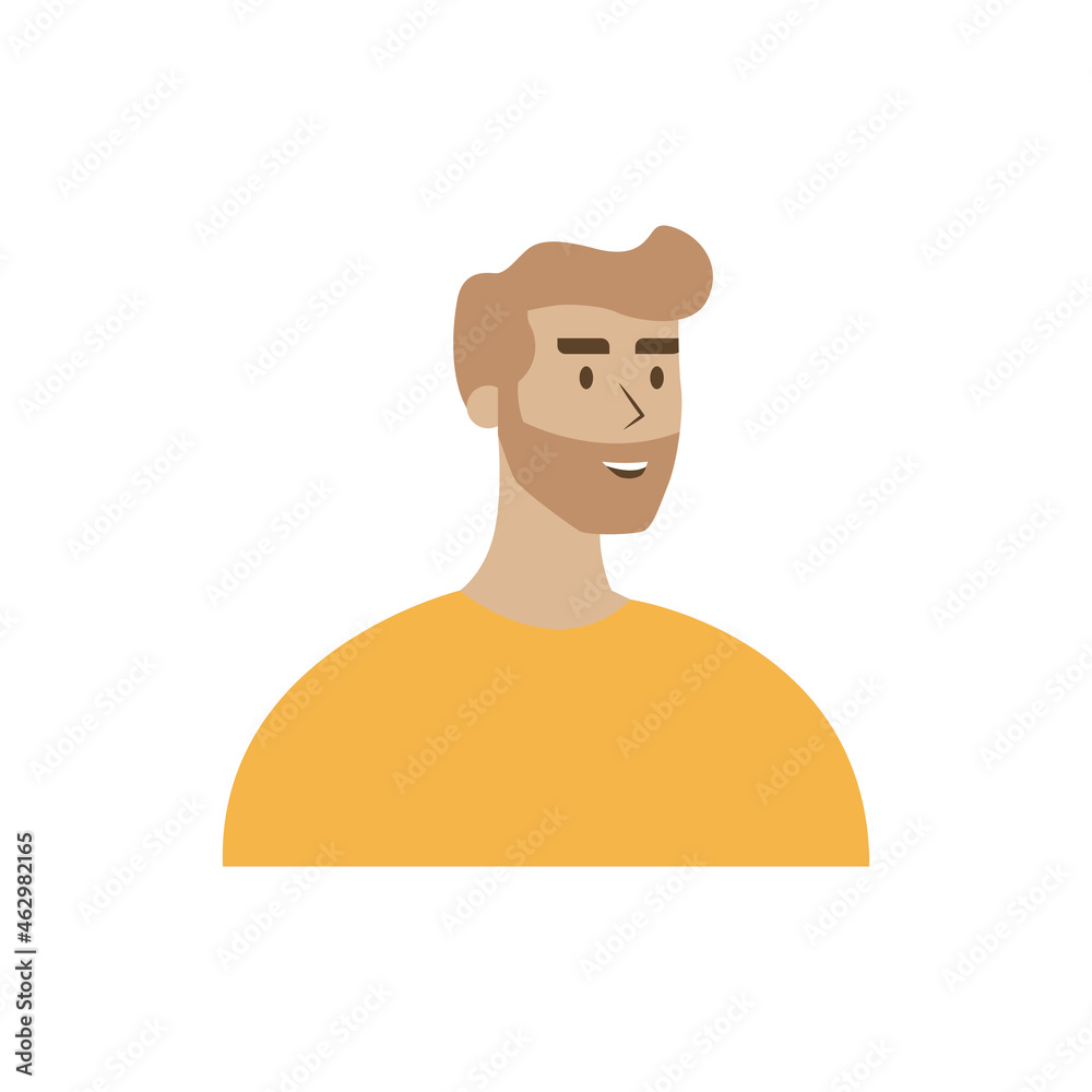 Persona, hombre. Rostro de personaje masculino. Concepto de avatar ...