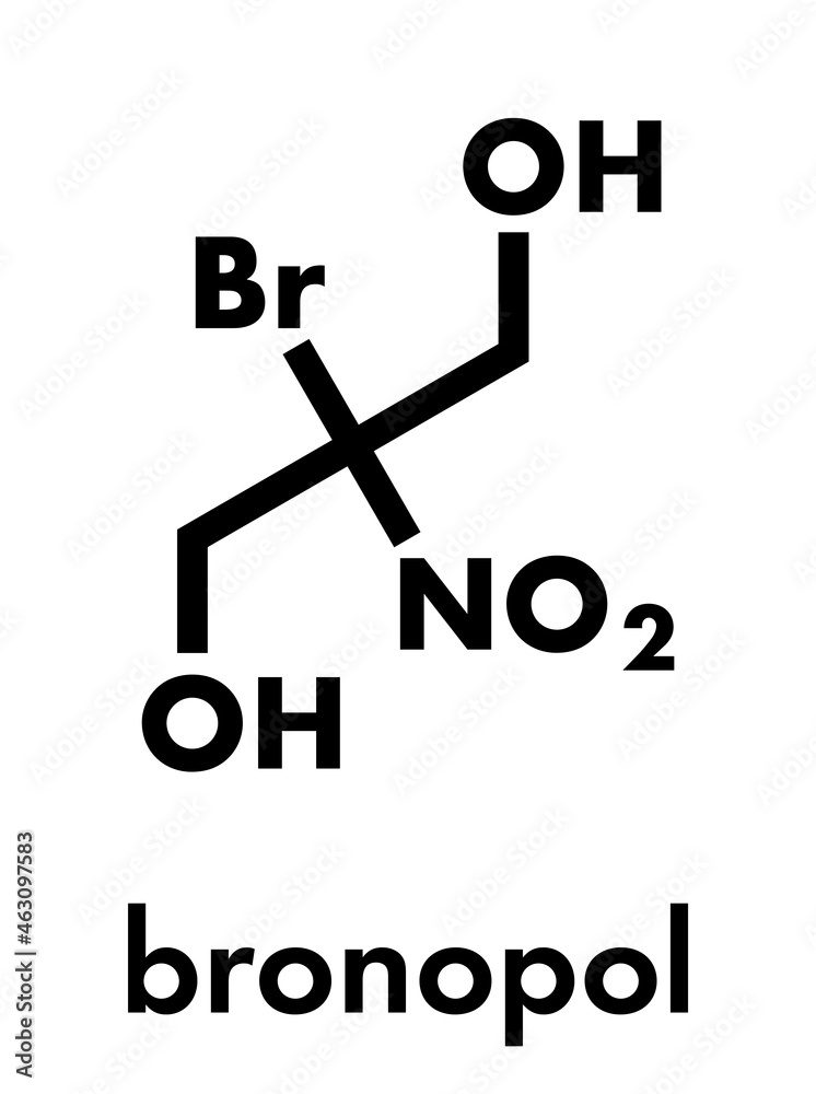 Bronopol preservative molecule. Possibly carcinogenic through ...
