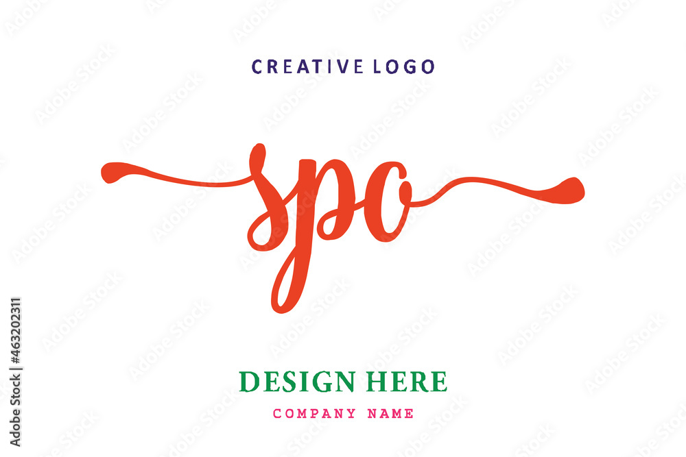 SPO lettering logo is simple, easy to understand and authoritative ...