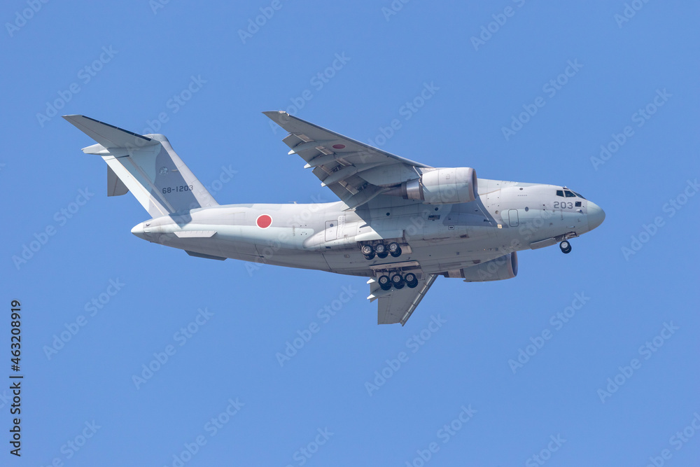 TOKYO, JAPAN - Mar 9,2019: Japan air self-defense force(JASDF) Kawasaki ...