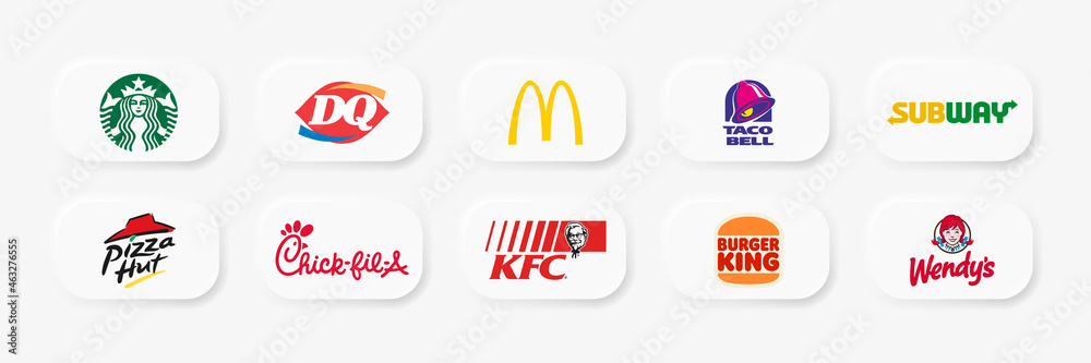 The largest fast food restaurant chains: McDonald's, Starbucks, Subway ...