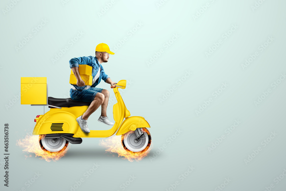 Fast food delivery store