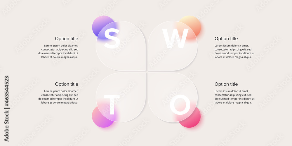 SWOT analysis infographic. Circular corporate strategic planning ...