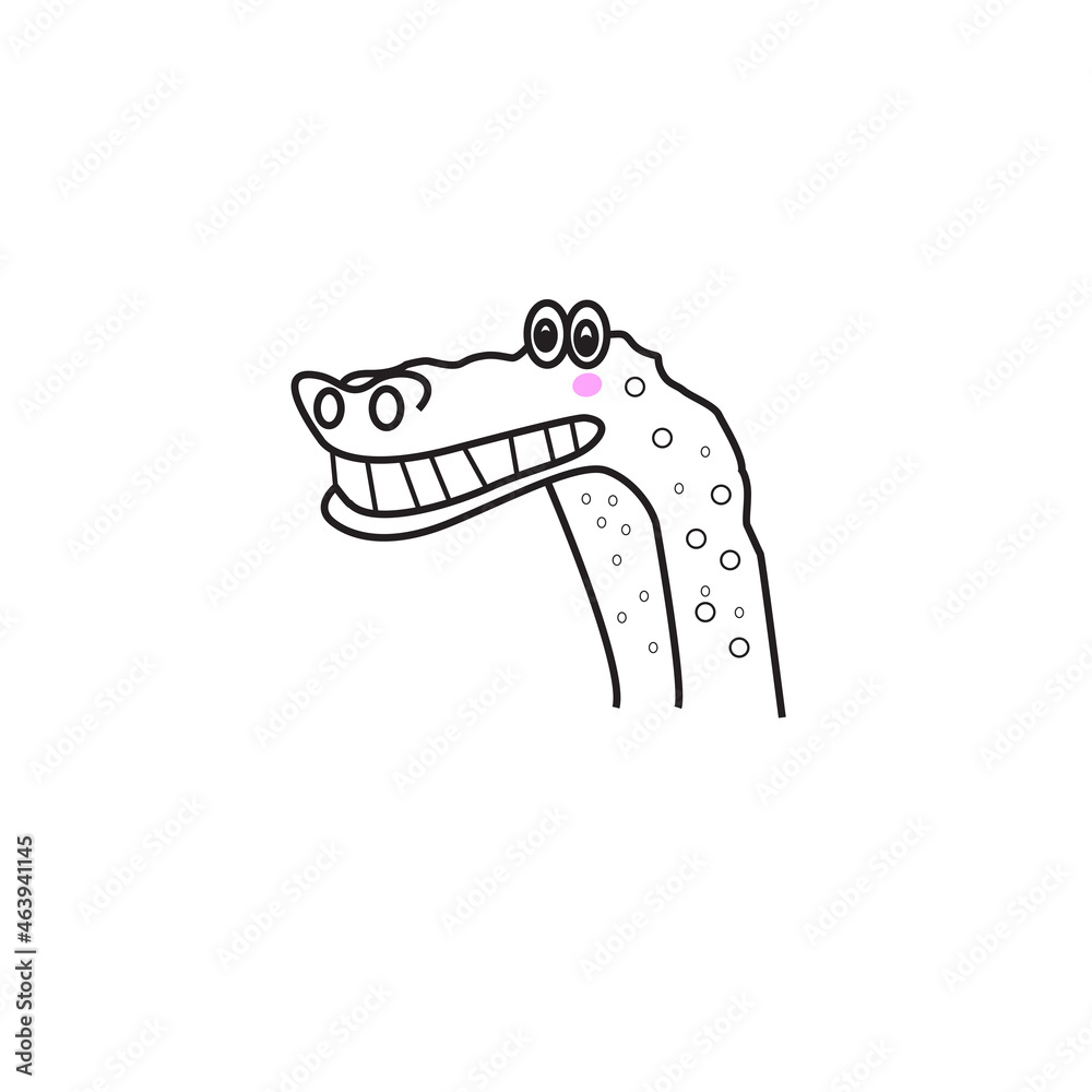 Crocodile icon isolated on white background. Trendy crocodile icon in ...