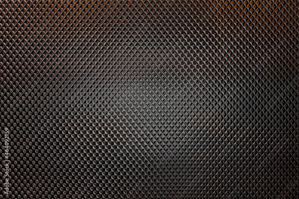 Seamless pattern backdrop of black steel grid, Dark mesh texture Wavy ...