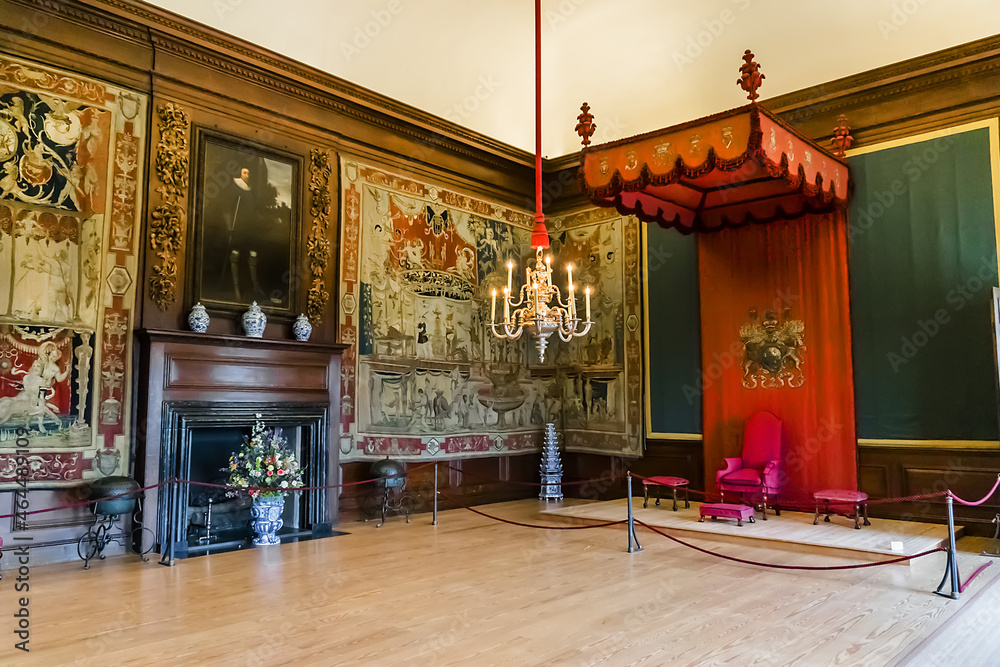 Interior of Hampton Court Palace. Hampton Court was originally built ...